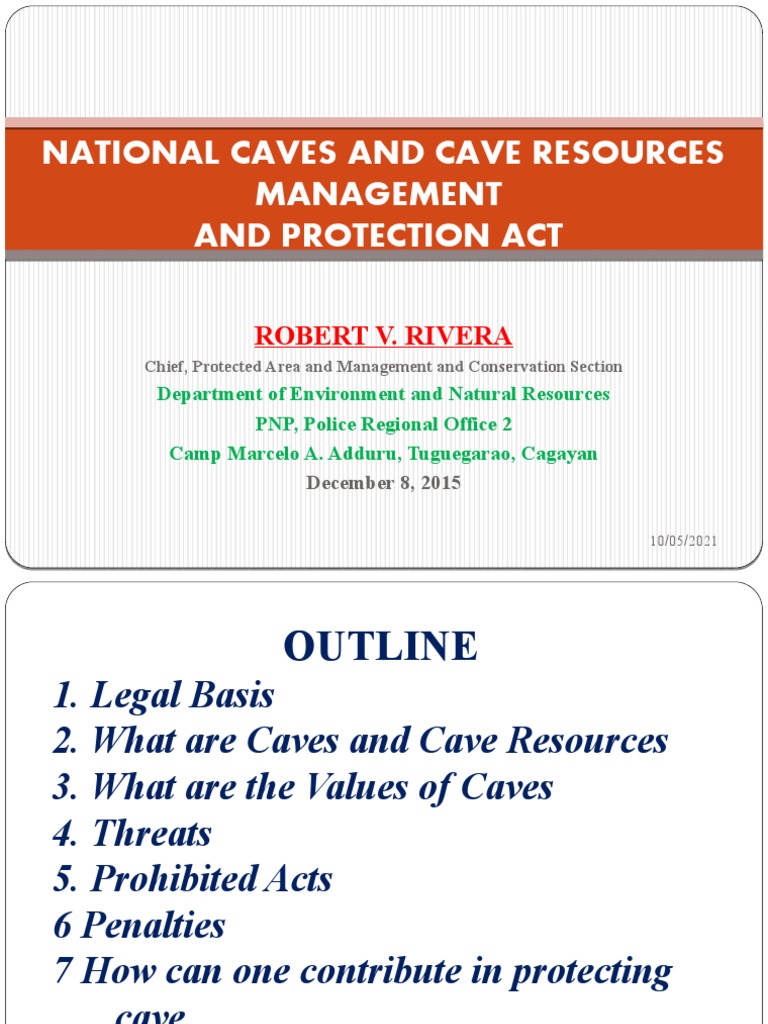 National Caves and Cave Resources Management and Protection Act | PDF ...