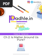 Matter in Our Surroundings (Prashant Kirad) | PDF | Evaporation | Latent Heat