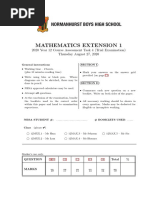 Mathematics Advanced Extension 1 and Extension 2 Reference Sheet PDF ...