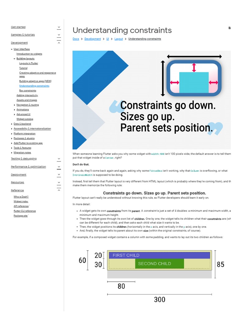 Understanding Constraints - Flutter | PDF | Mobile App | Command Line Interface