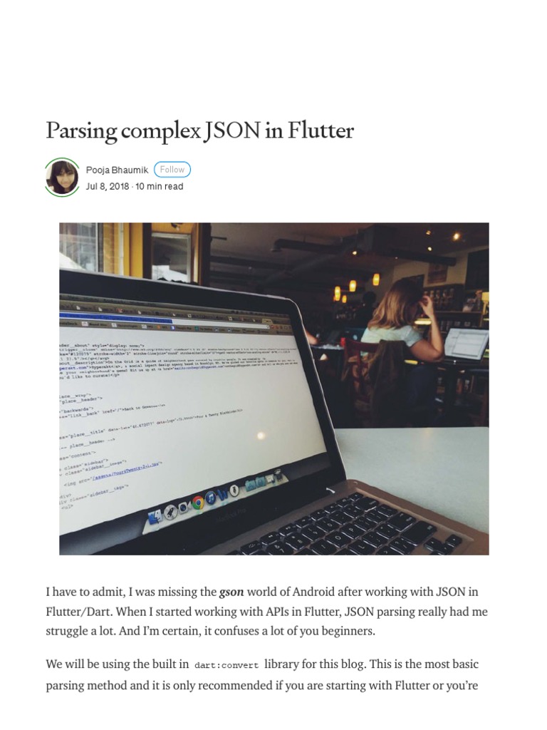 Parsing Complex JSON in Flutter. Parse Different Types of Simple and - by Pooja Bhaumik ...