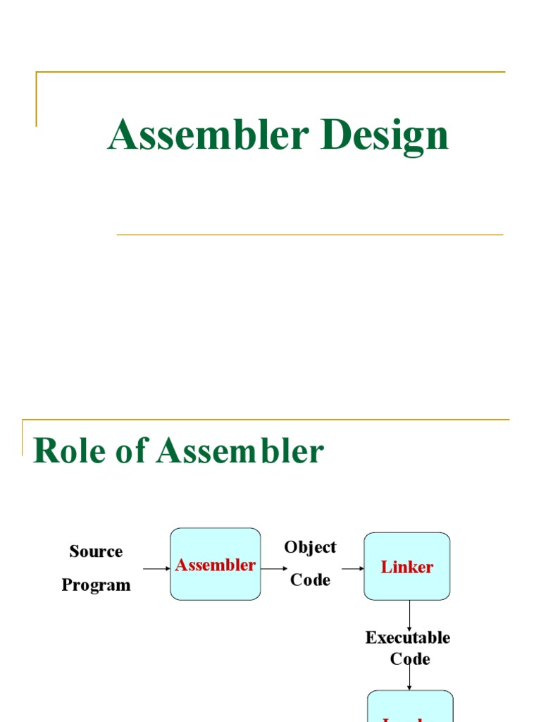 Assembly Language Design Overview | PDF | System Software | Assembly ...