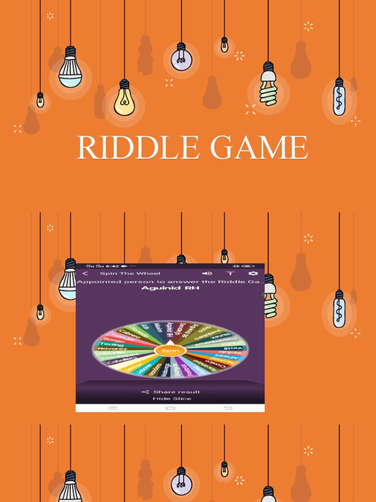 Riddle Game | PDF