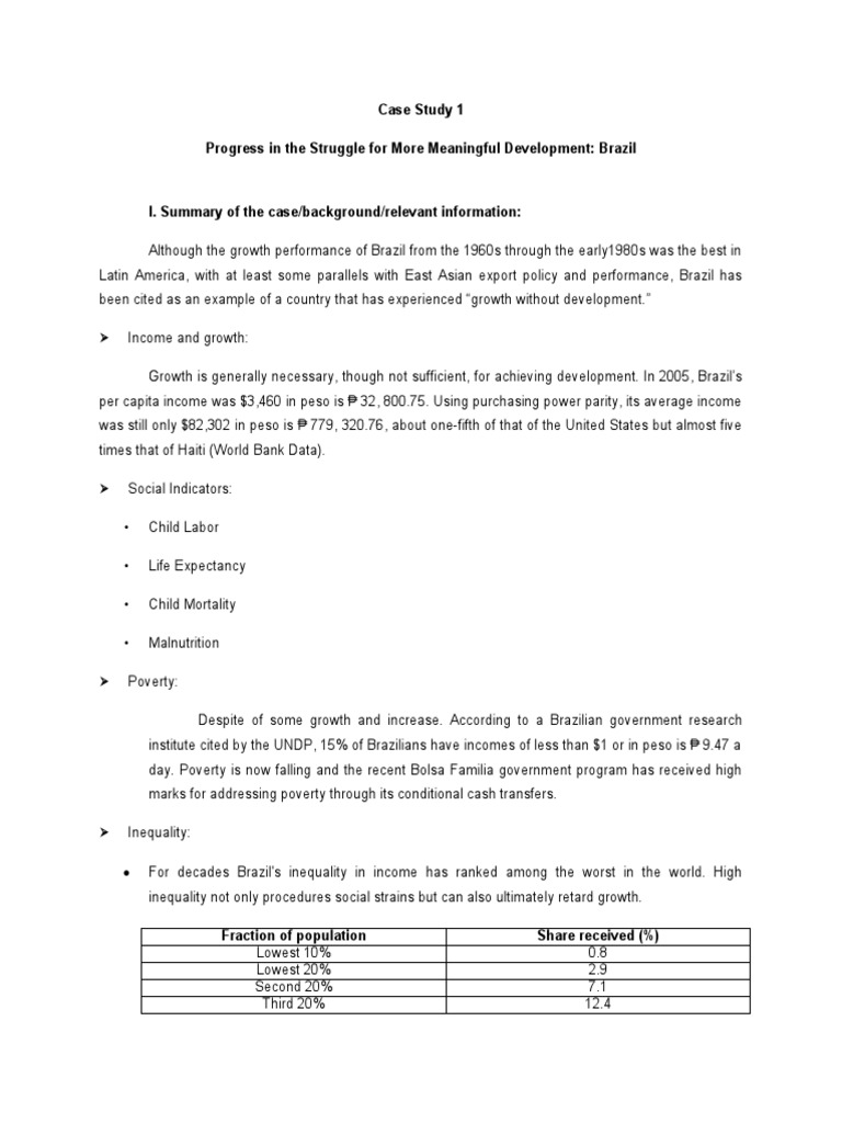Case Study 1 | PDF | Poverty & Homelessness | Poverty