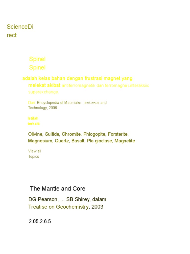 Spinel dan Aplikasinya | PDF