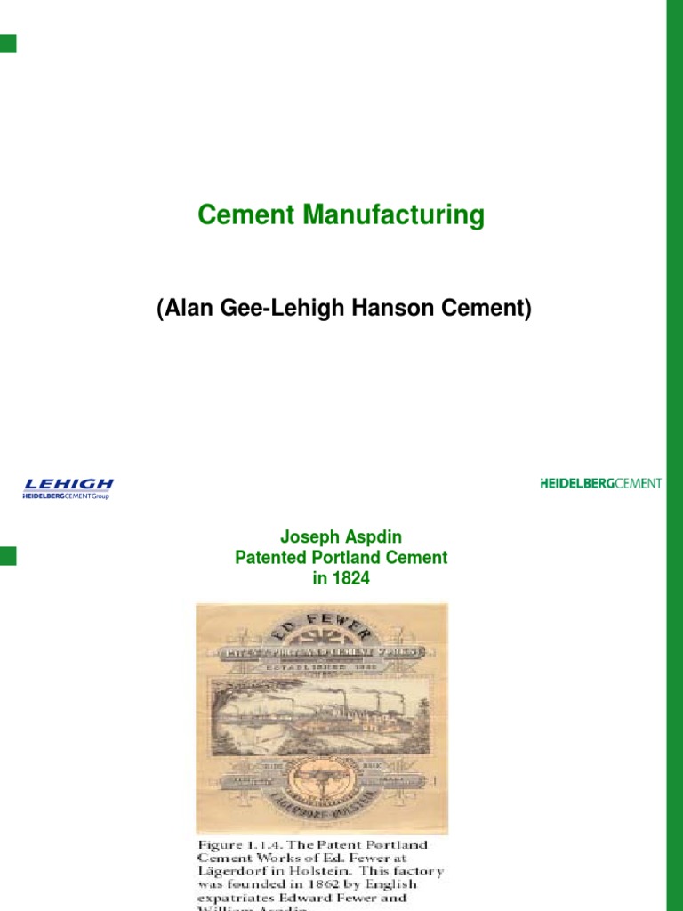Cement Manufacturing: (Alan Gee-Lehigh Hanson Cement) | PDF | Cement ...