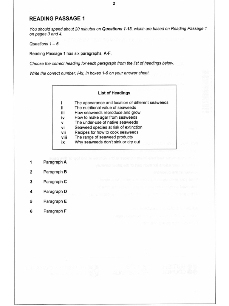 Academic Reading Test | PDF