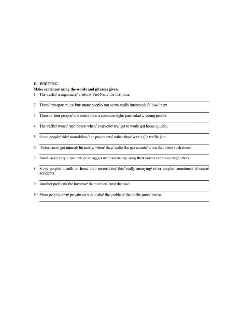 Sentence Arrangement | PDF
