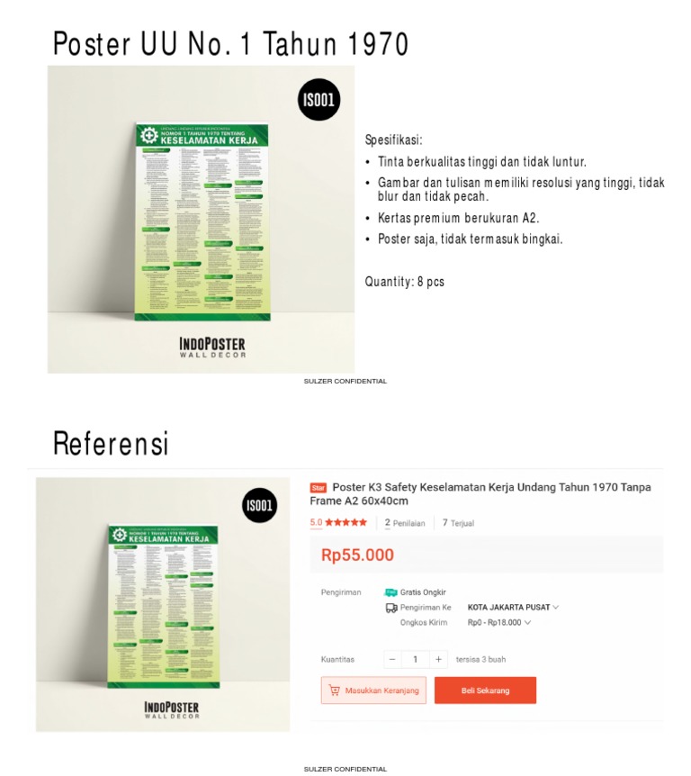 Poster UU No. 1 Tahun 1970 | PDF