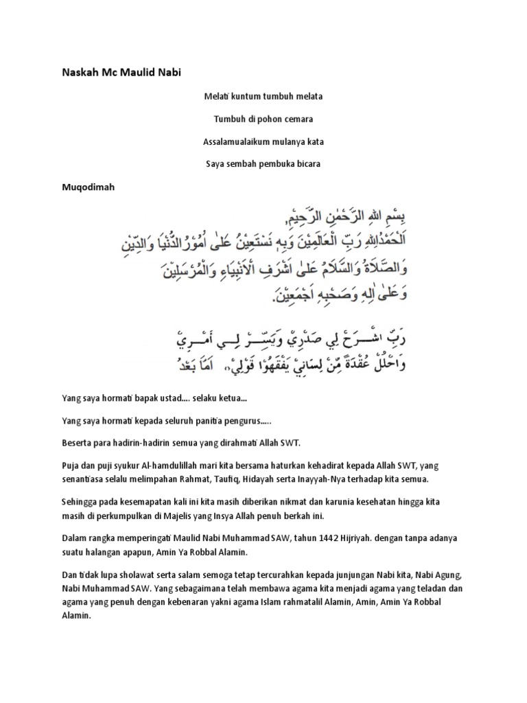 Peringatan Maulid Nabi Muhammad | PDF | Agama & Spiritualitas
