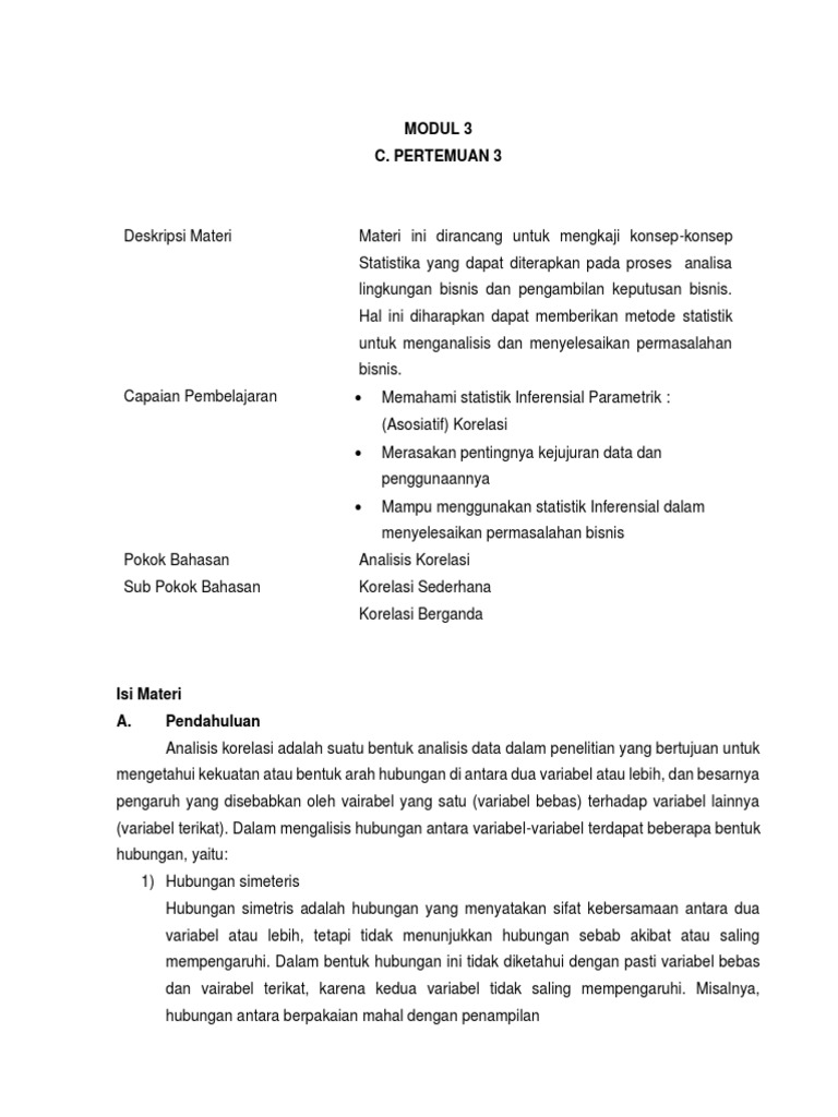 Stat 2. Korelasi | PDF Stat 2. Korelasi | PDF