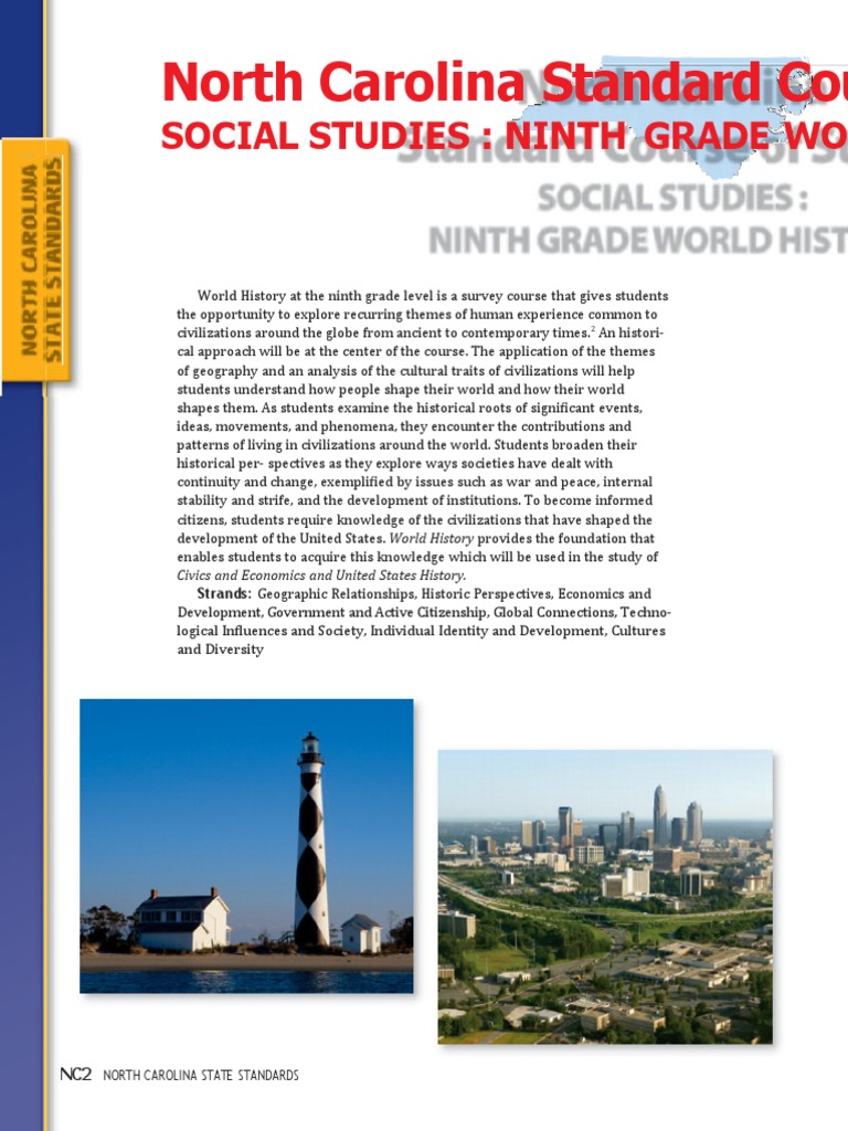 NC 9th Grade World History Standards | PDF | Ancient Egypt | World History