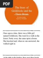 Goldilocks and The Three Bears | PDF | Goldilocks And The Three Bears