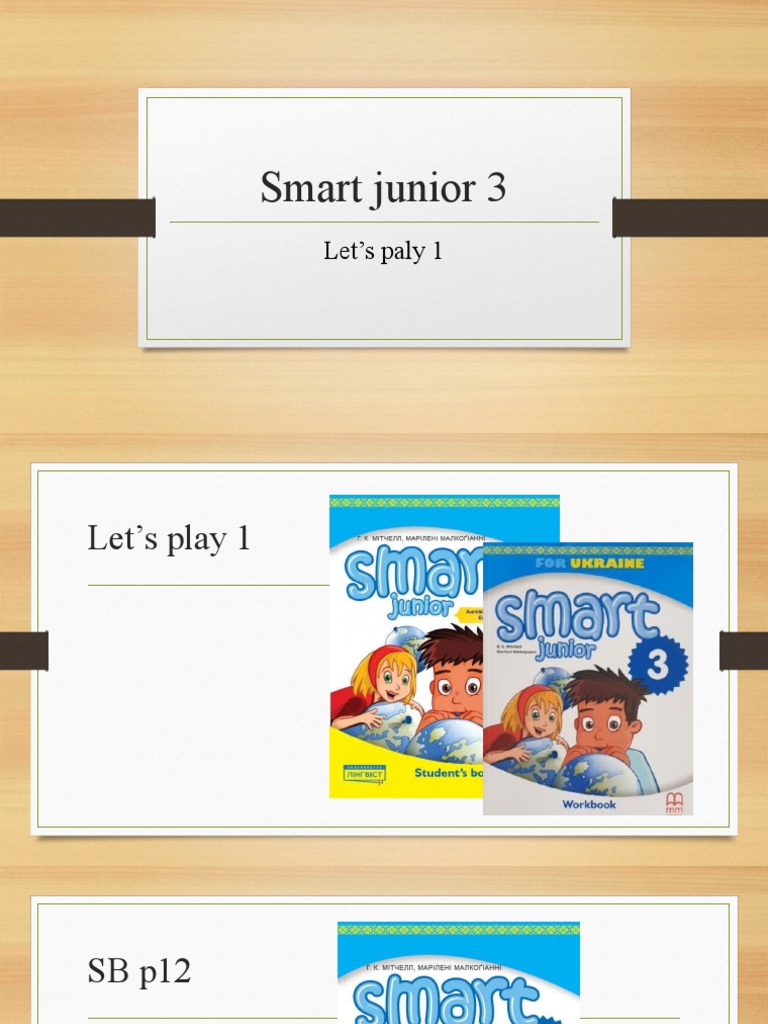 Smart Junior 3 Let's Play 1 | PDF