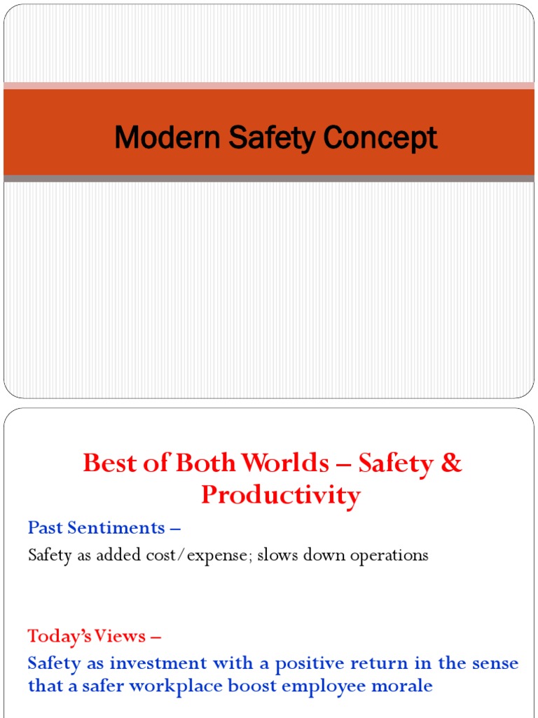 Modern Safety Concept | PDF | Occupational Safety And Health | Employment