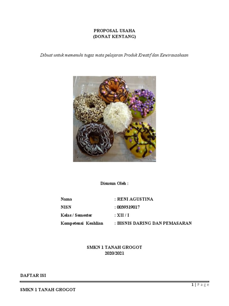 Reni Agustina Xii BDP 2 (Proposal Usaha) | PDF