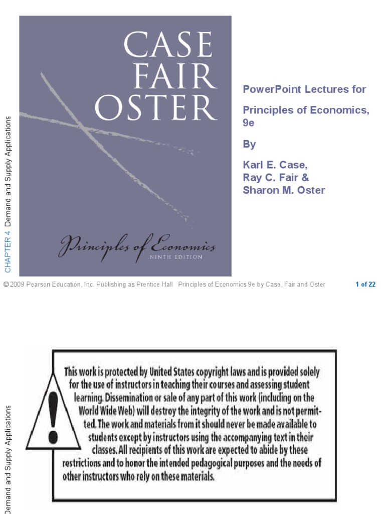 Powerpoint Lectures For Principles of Economics, 9E by Karl E. Case, Ray C. Fair & Sharon M ...