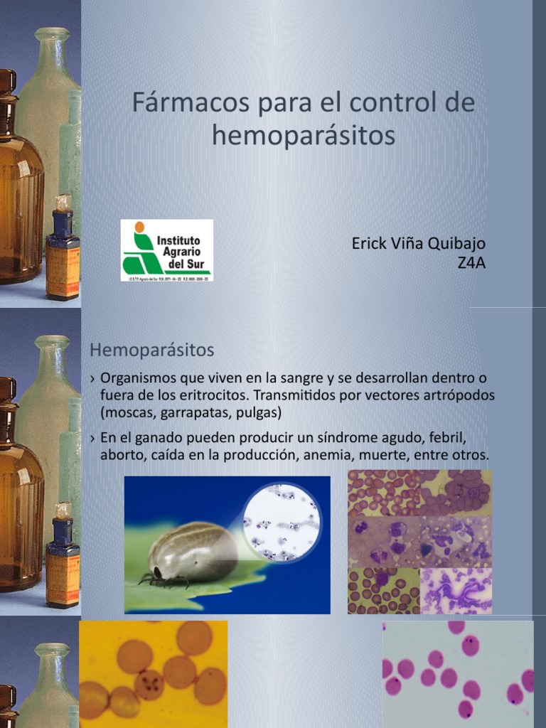 Fármacos para El Control de Hemoparásitos | PDF | Medicina Veterinaria ...