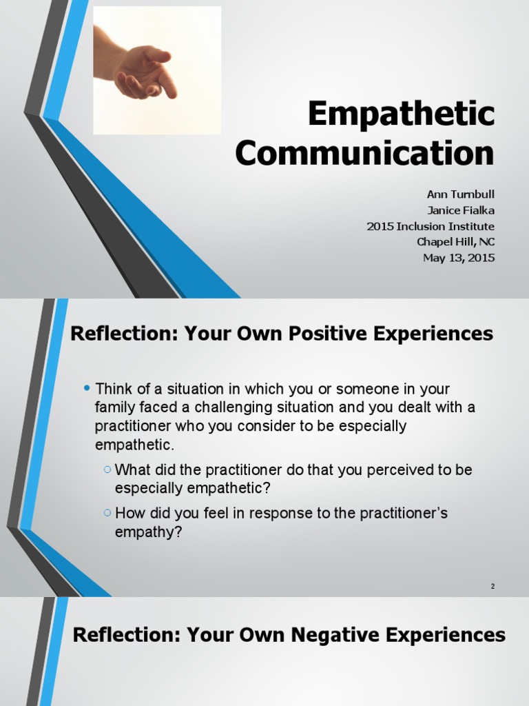 Empathetic Communication | PDF | Empathy | Communication