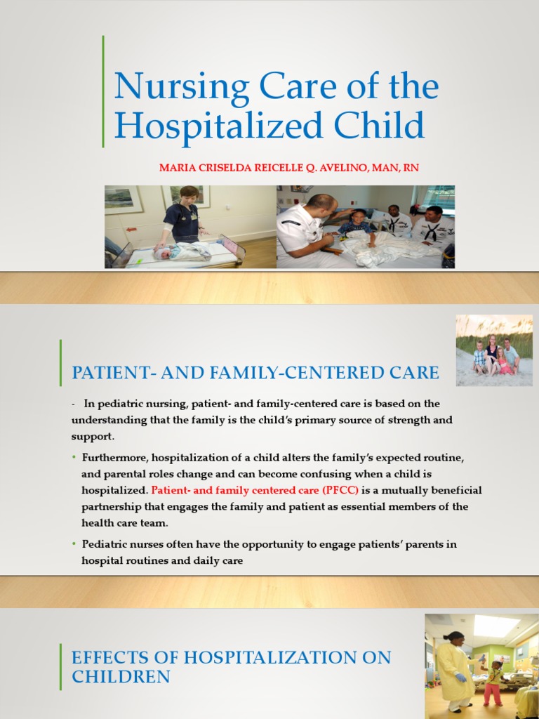Nursing Care of The Hospitalized Child | PDF | Adolescence | Hospital