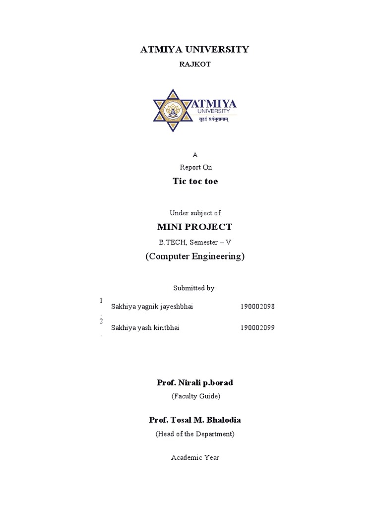 Project Report Format | PDF