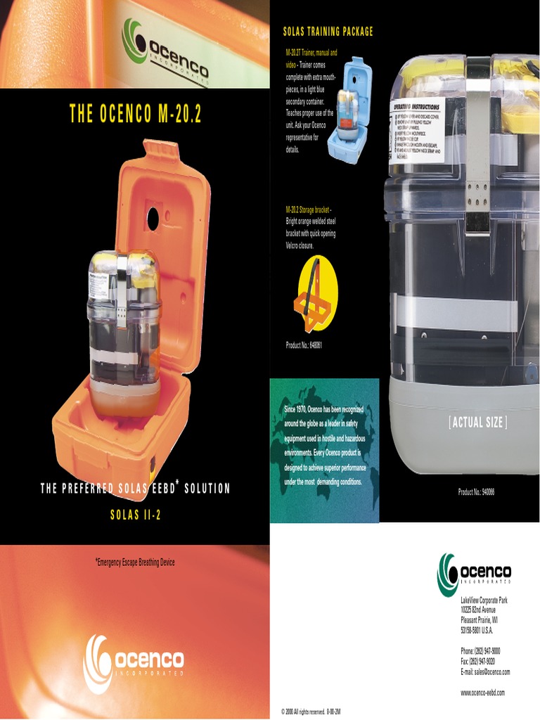 Catálogo OCENCO EEBD M20 2 | PDF | Equipment | Manufactured Goods