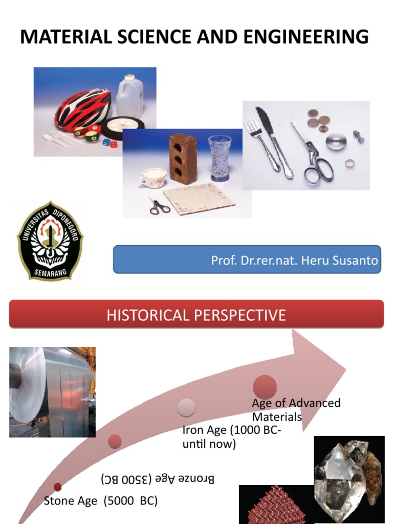An Overview of Materials Science and Engineering: From Historical ...