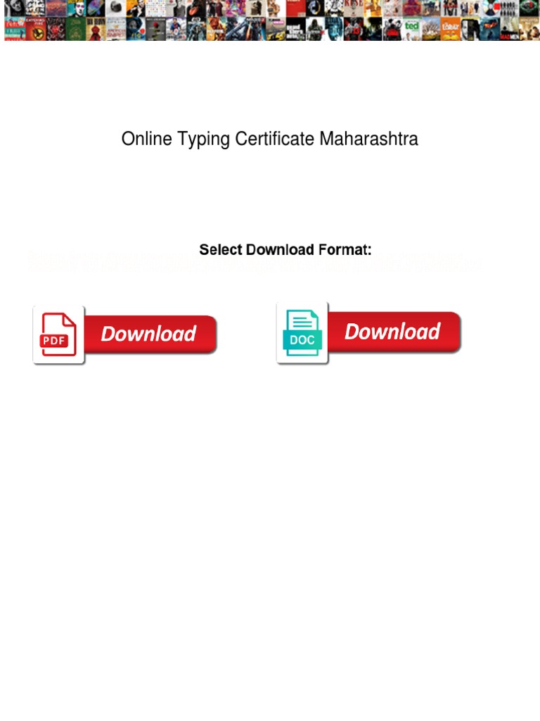 Online Typing Certificate Maharashtra | PDF | Test (Assessment) | Computing