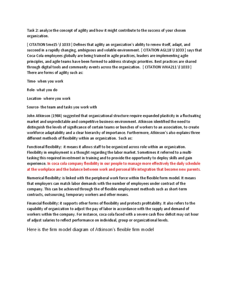 Here Is The Firm Model Diagram of Atkinson's Flexible Firm Model | PDF ...