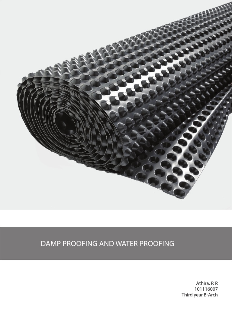 Damp Proofing and Water Proofing: Athira. P. R 101116007 Third Year B ...