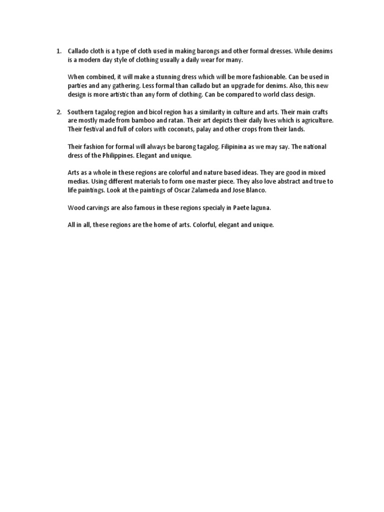 Callado Cloth Is A Type of Cloth Used in Making Barongs and Other ...