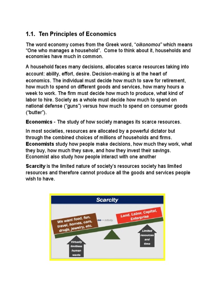 Module 1 Basic-Microeconomics | PDF | Economics | Market (Economics)