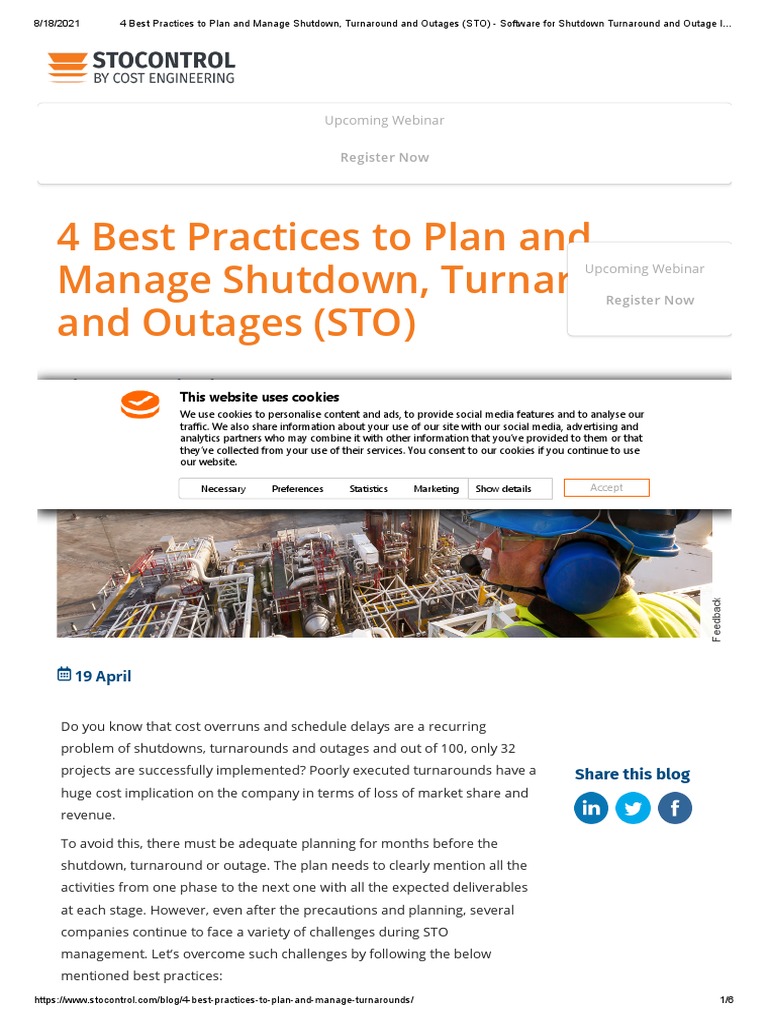 4 Best Practices To Plan and Manage Shutdown, Turnaround and Outages ...