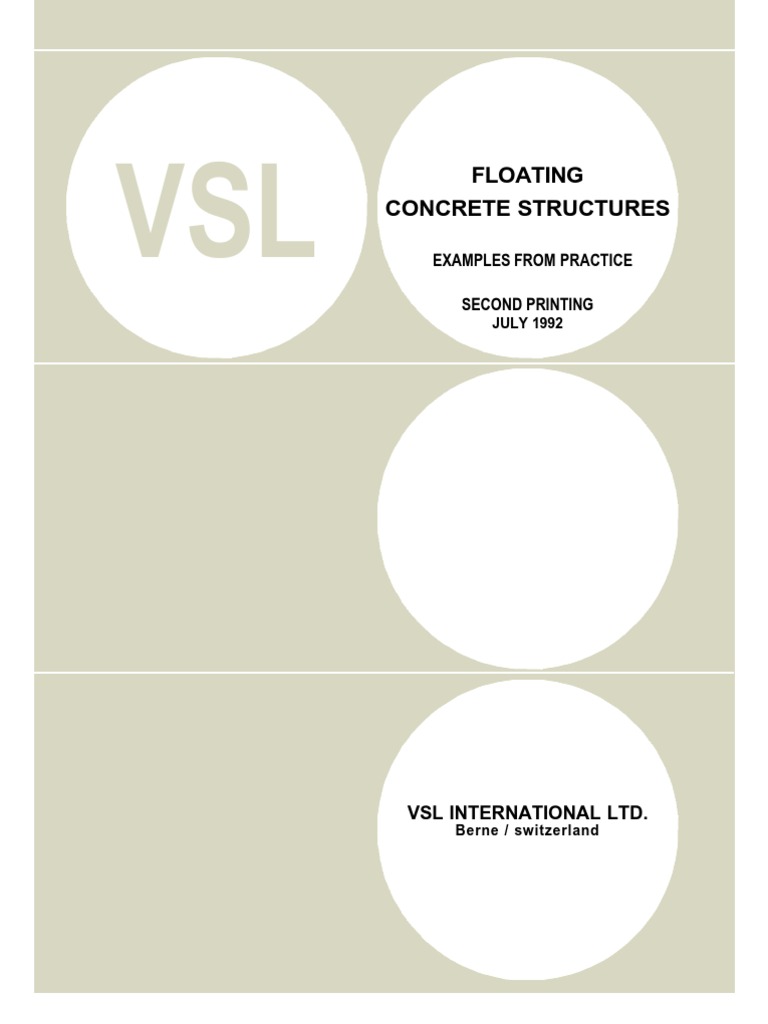 PT Floating Concrete Structures | PDF