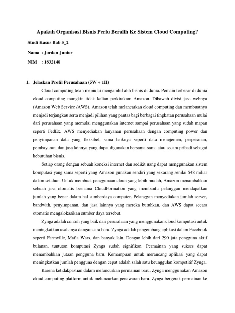 Kasus - SIM - BAB - 5 - 2 - Jordan Junior | PDF