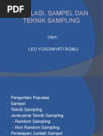 Definisi dan Teknik Simple Random Sampling | PDF