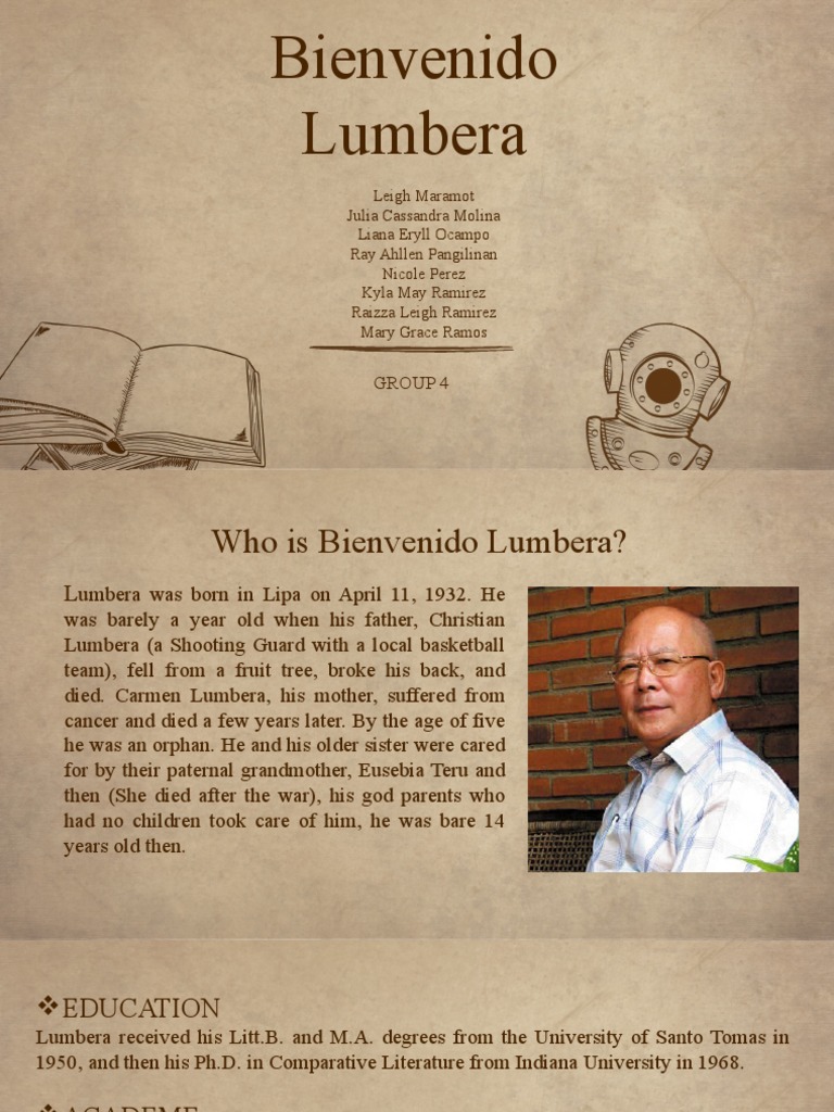 Biography of Bienvenido Lumbera, a National Artist of the Philippines ...