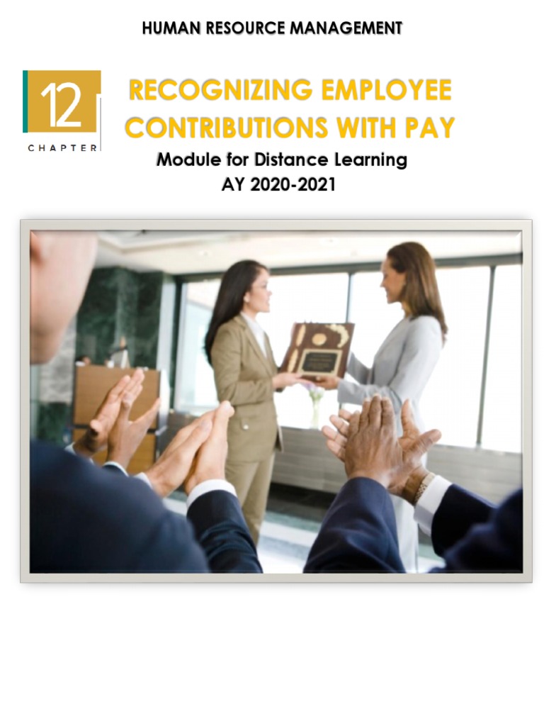 Module in Chapter 12 Recognizing Employee Contributions With Pay | PDF ...