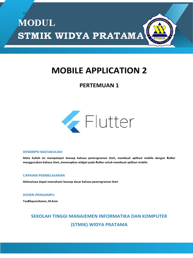 Modul Pertemuan 1 | PDF