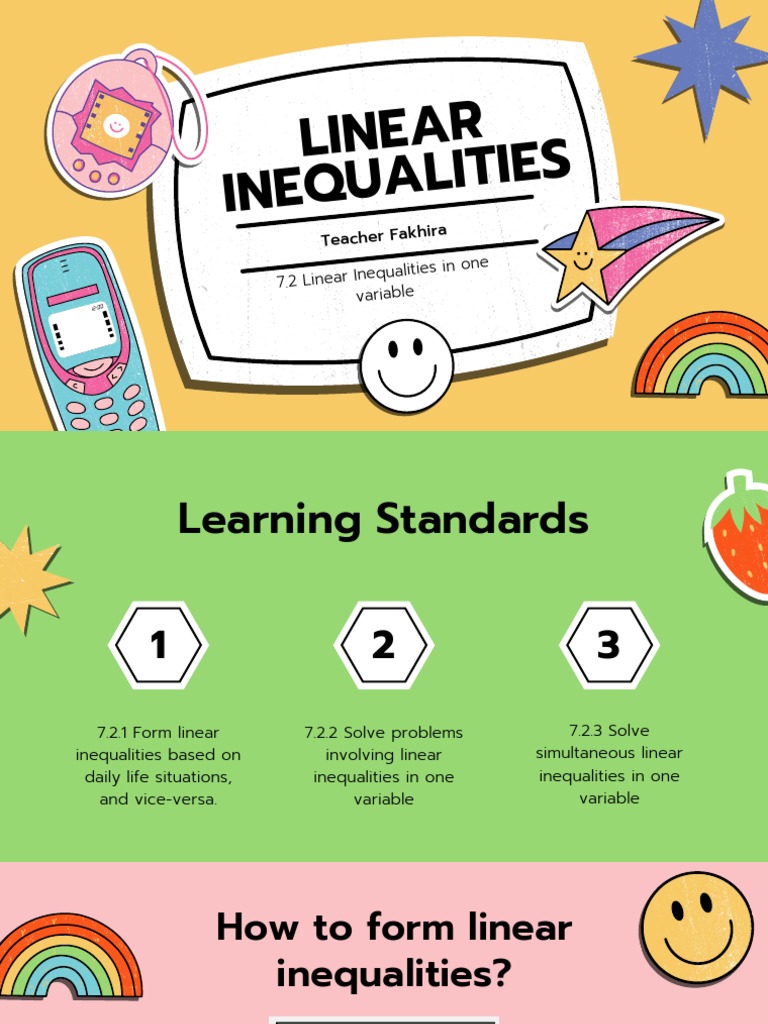 Linear Inequalities Guide | PDF | Language Arts & Discipline | Teaching ...