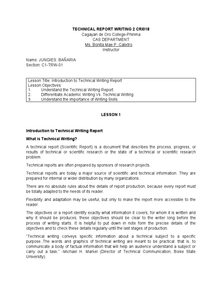 Understanding the Fundamentals of Technical Writing: A Guide to ...