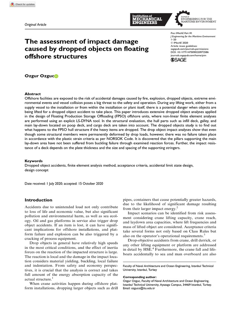112-The Assessment of Impact Damage Caused by Dropped Objects On ...