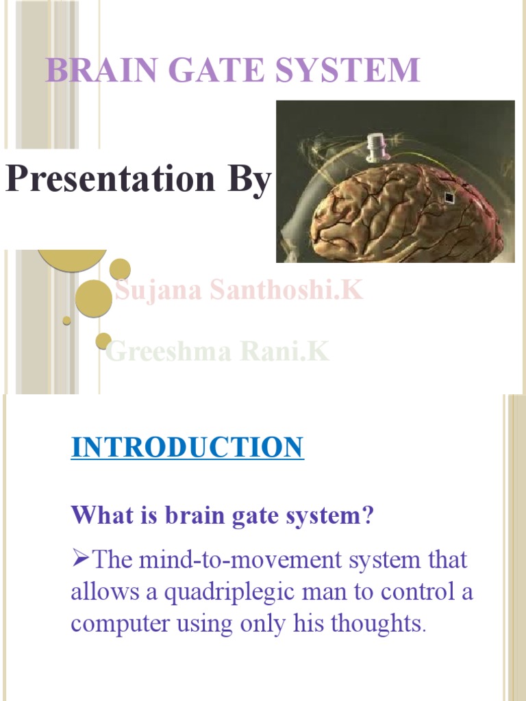 Brain Gate System | PDF