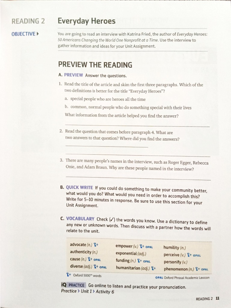 Unit 1. Reading 2 | PDF