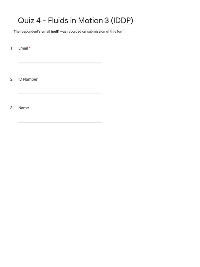 Quiz 4 - Fluids - IDDP - Google Forms | PDF | Lift (Force) | Vortices