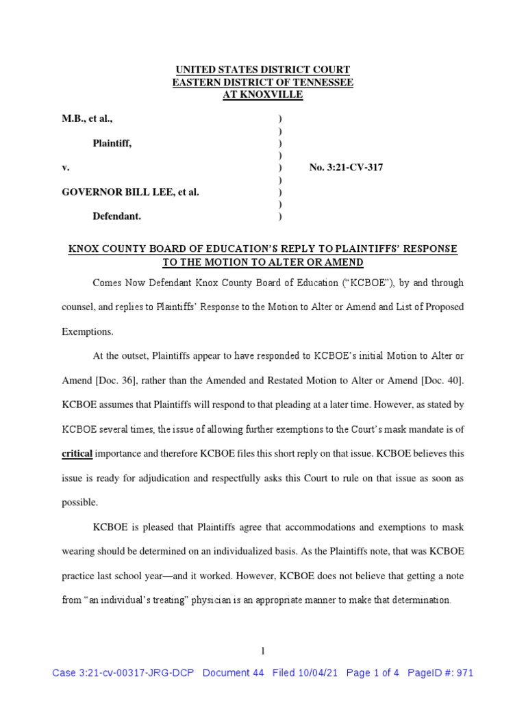 BOE Response | PDF | Section 504 Of The Rehabilitation Act ...