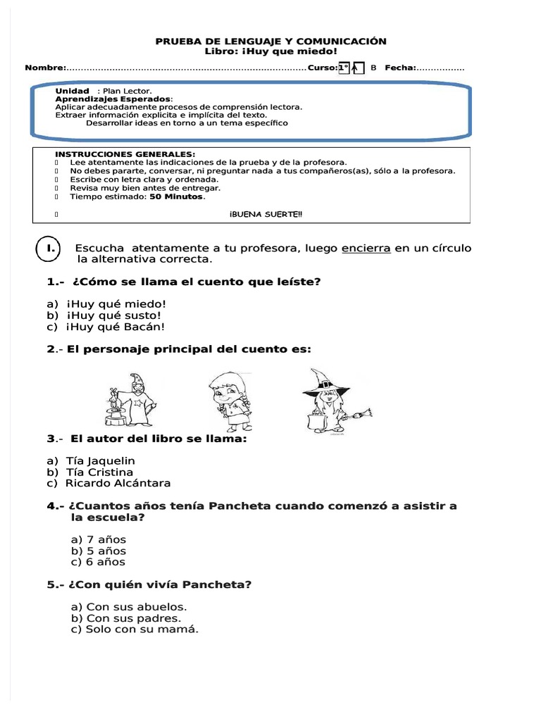 Huy Que Miedo | PDF | Artes del Lenguaje y Comunicación | Estudios de ...