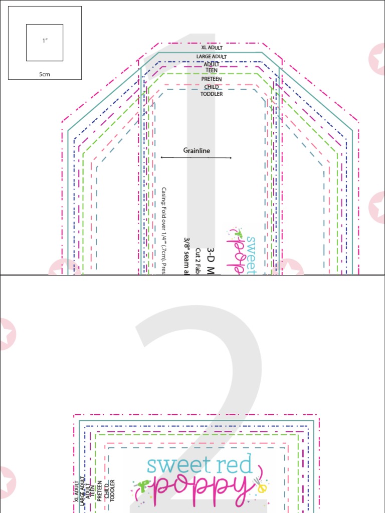 3D Mask Sweet Red Poppy | PDF
