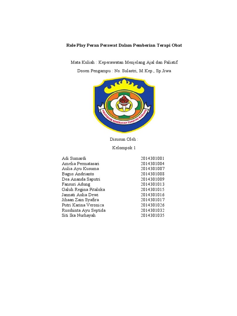 Roleplay Peran Perawat | PDF
