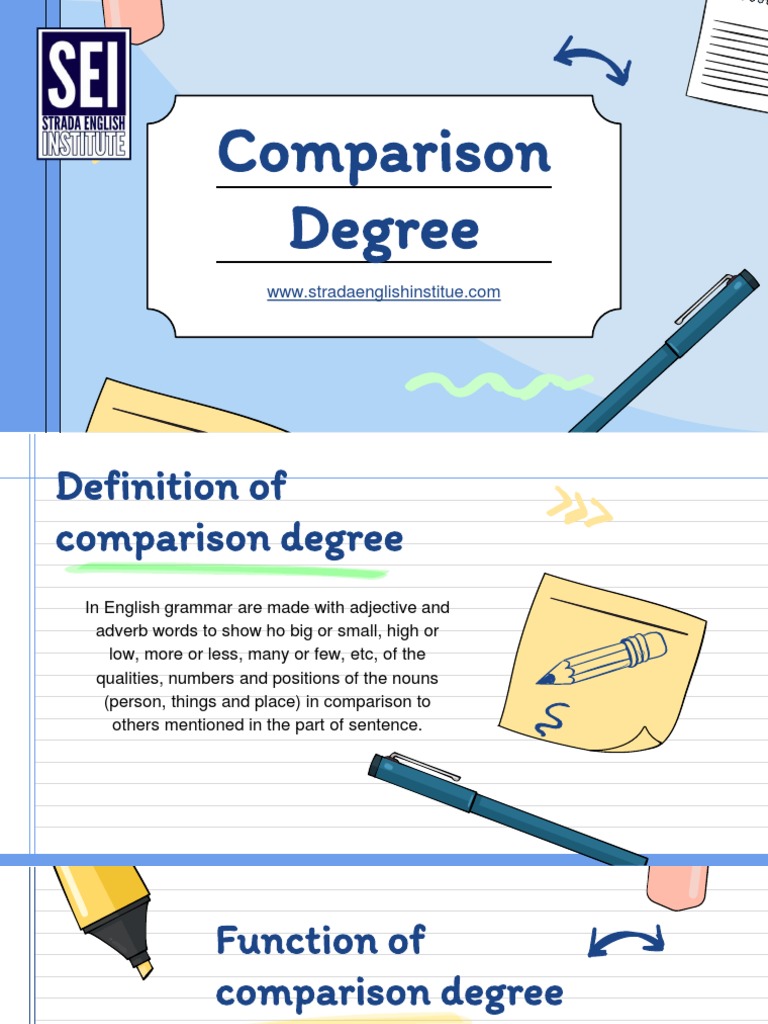Unit 2 Intermediate (Comparison Degree) - 1 | PDF | Adjective | Adverb